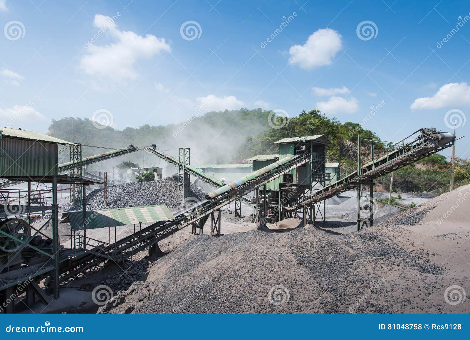 Cement quarry stock photo. Image of equipment, aggregate - 81048758