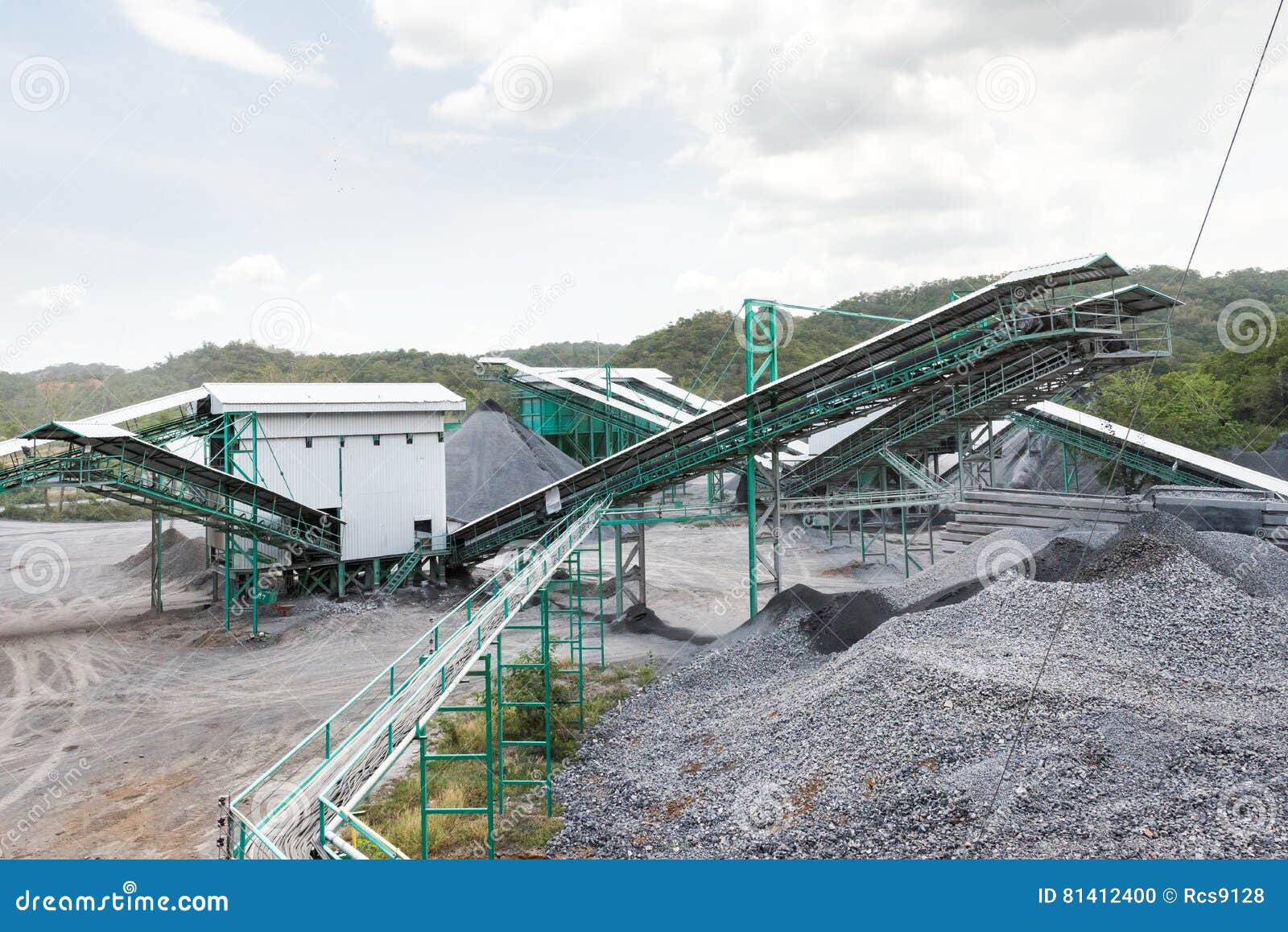 Cement quarry stock photo. Image of crushing, dirt, earth - 81412400