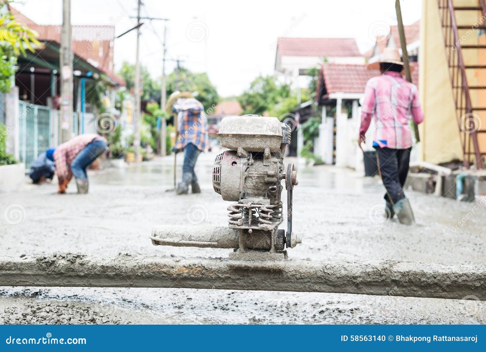 Cement Road Building Series Stock Photo - Image of building ...