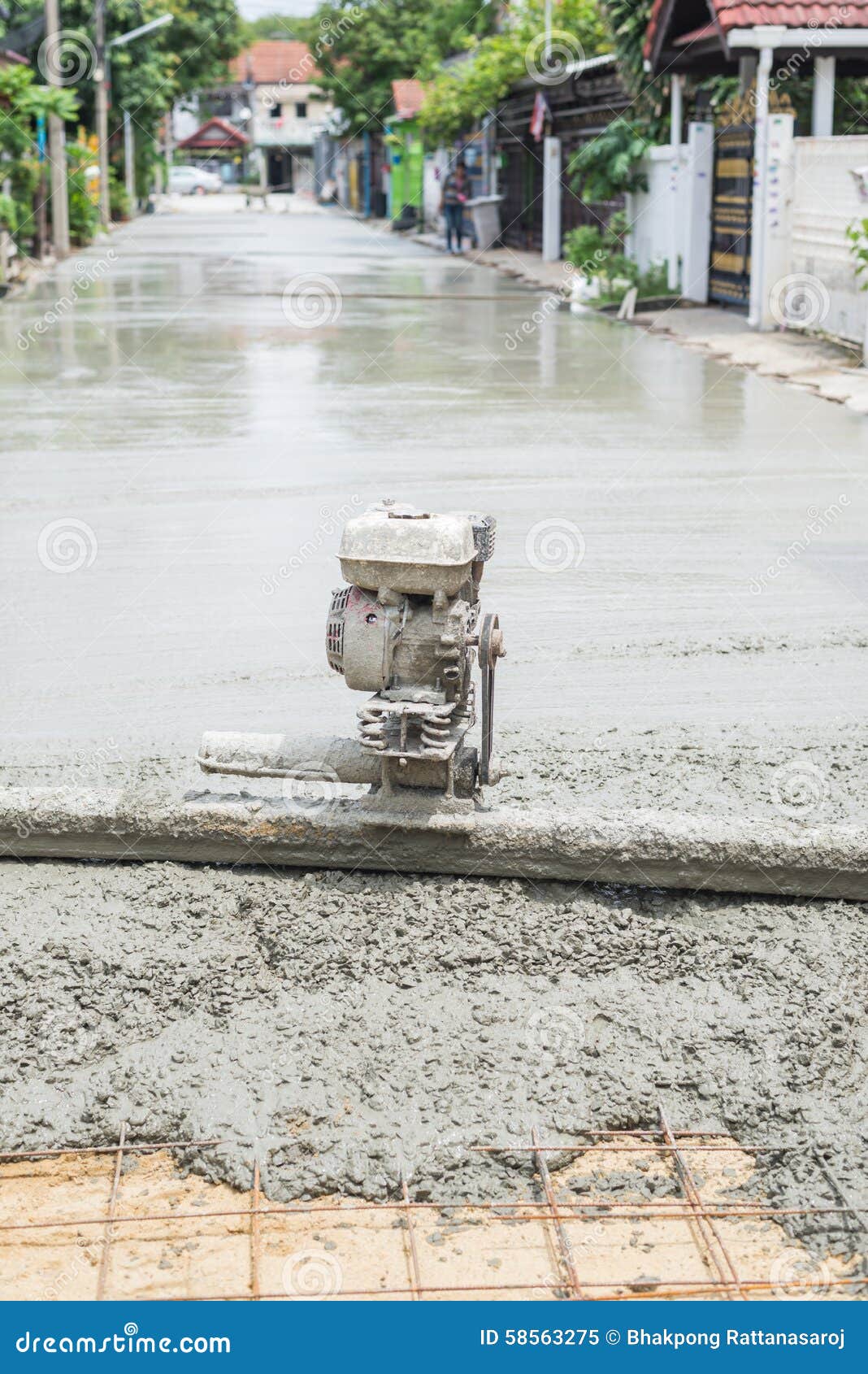 Cement Road Building Series Stock Image - Image of cement ...