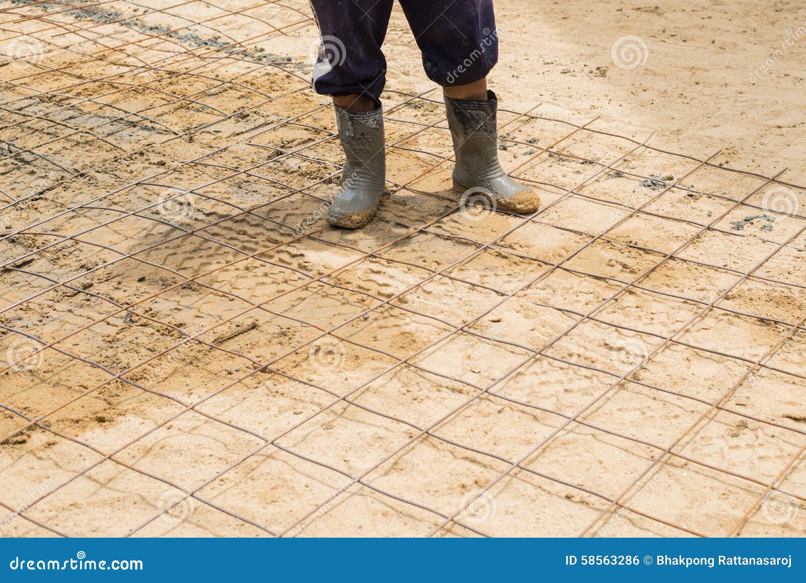 Cement Road Building Series Stock Photo - Image of paving, site: 58563286