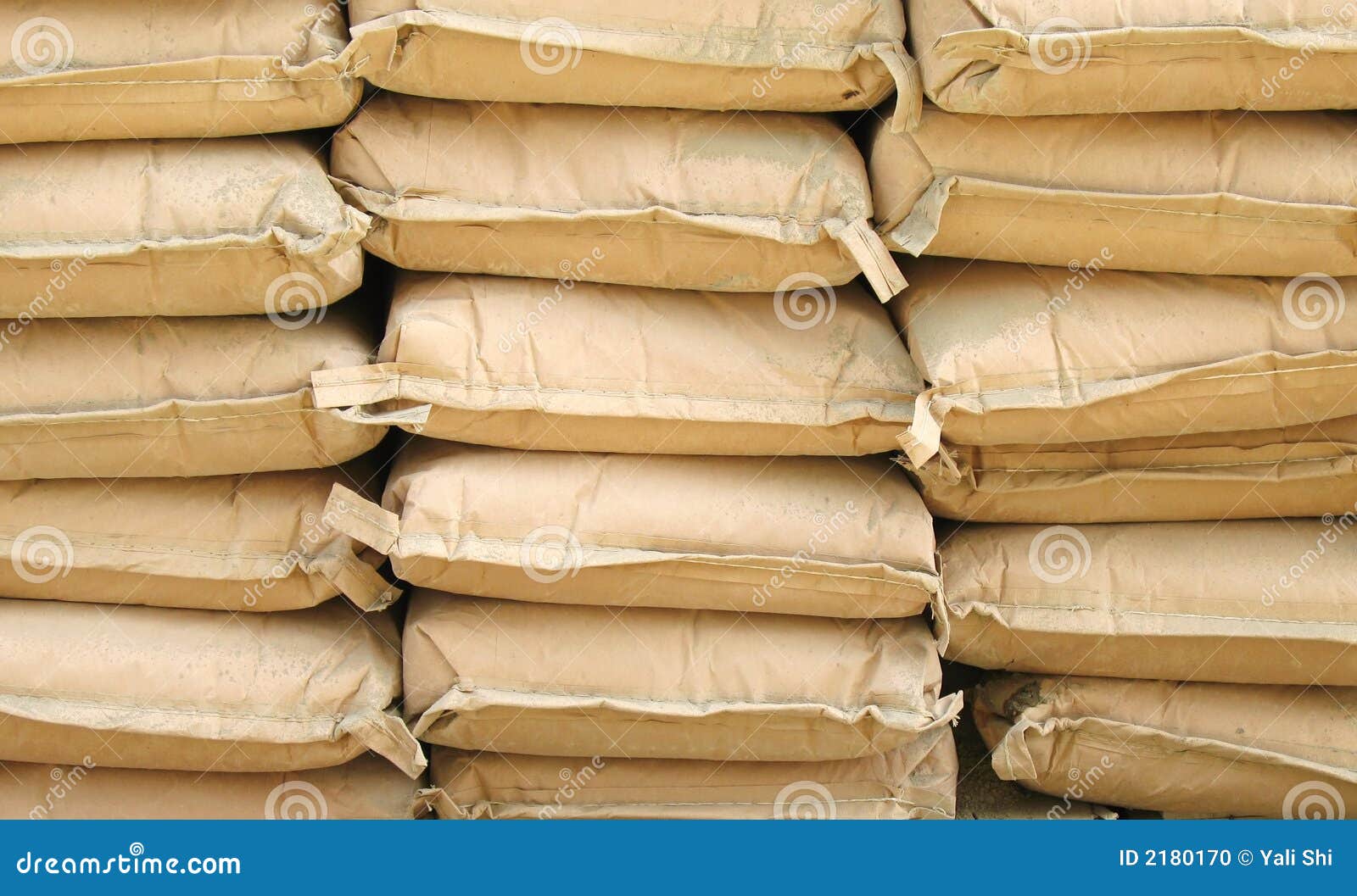 Cement Sacks stock photo. Image of blend, column, cement - 2180170