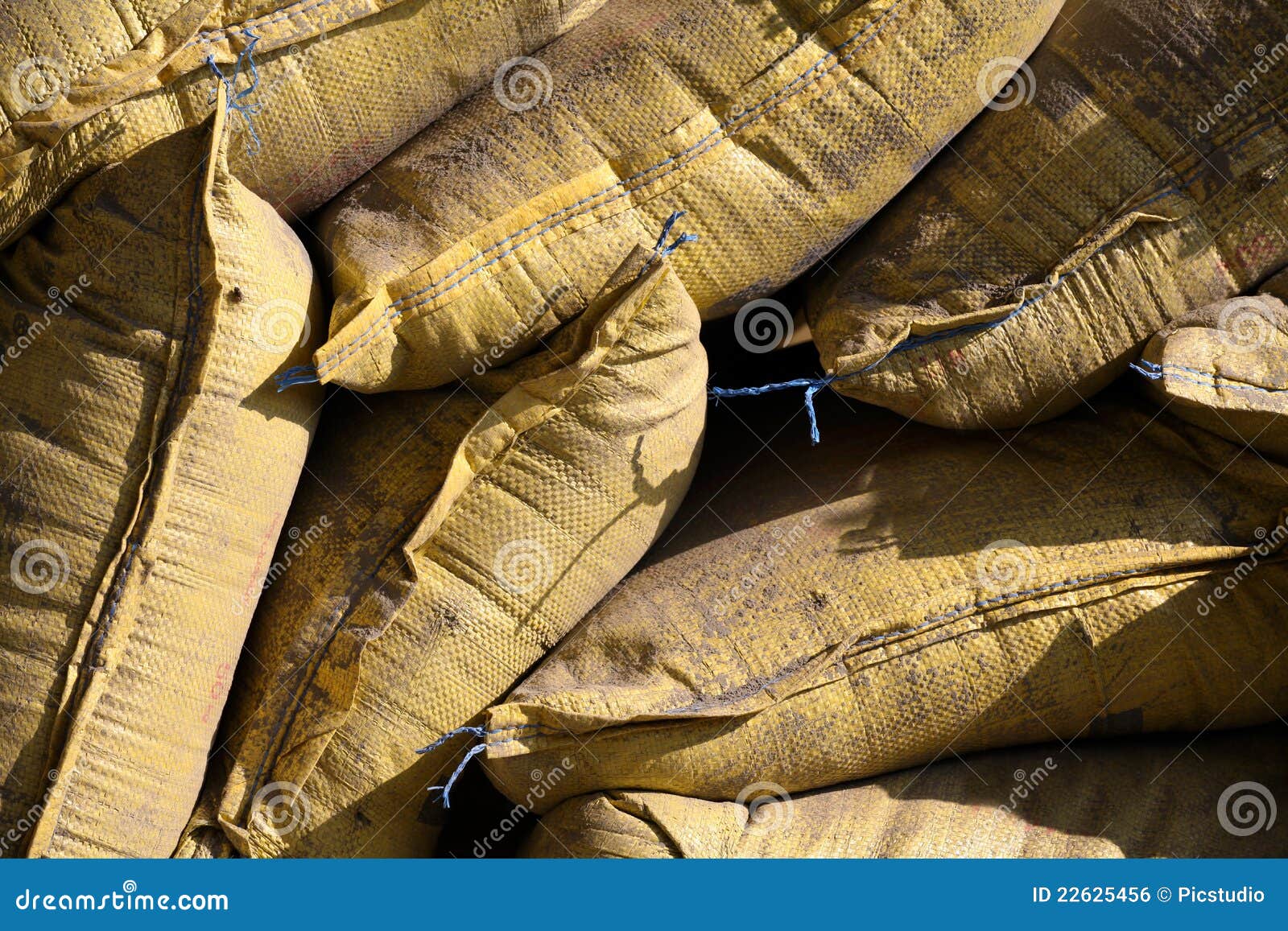Cement sacks stock photo. Image of sunny, background - 22625456