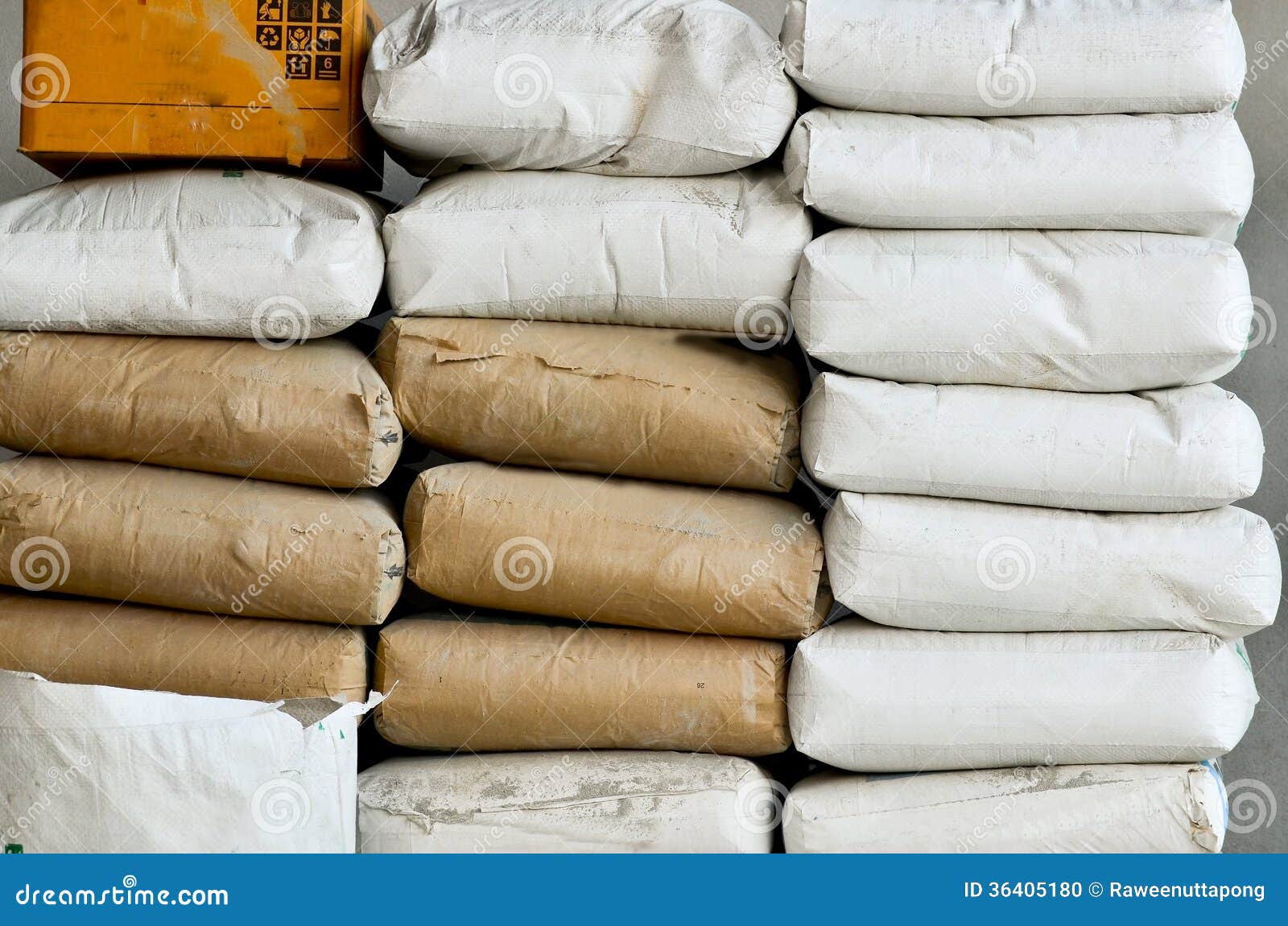 Cement Sacks stock photo. Image of pattern, pile, cement - 36405180