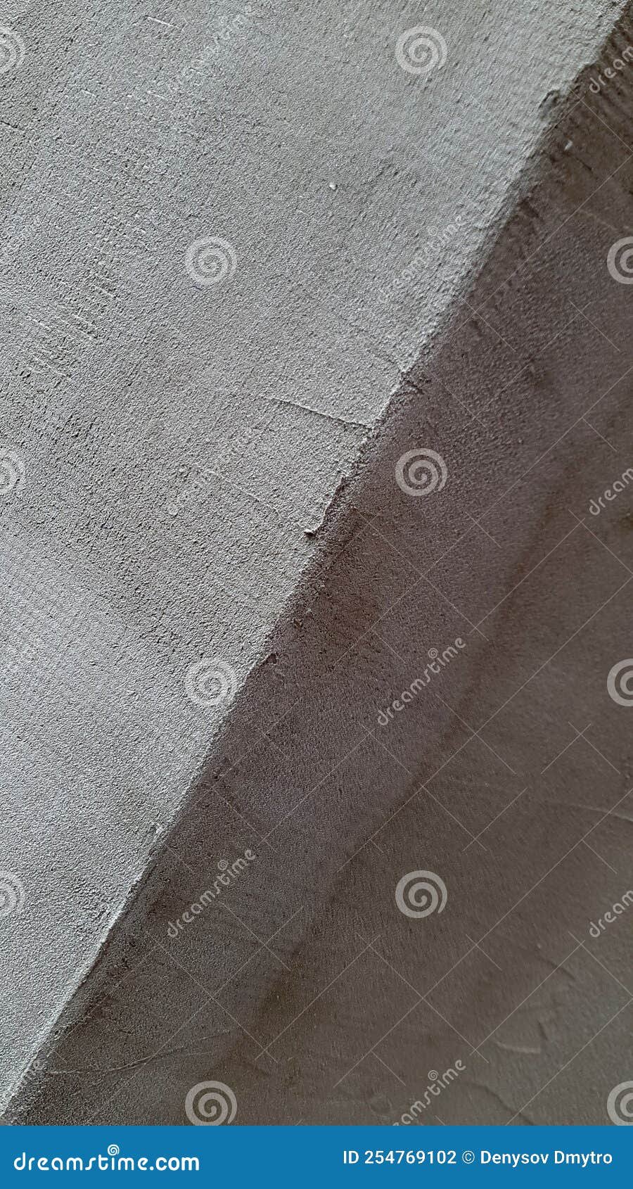 Cement-sand Plaster. Plastered Surface Stock Photo - Image of ...