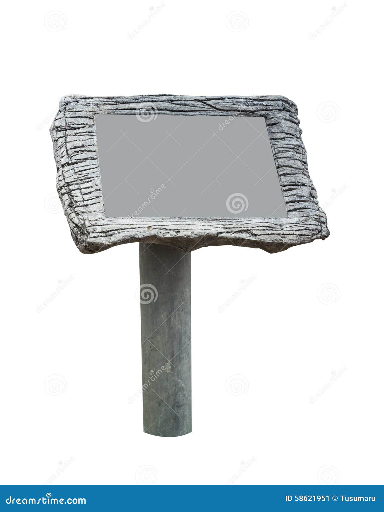 Cement sign board stock image. Image of mark, indicator - 58621951