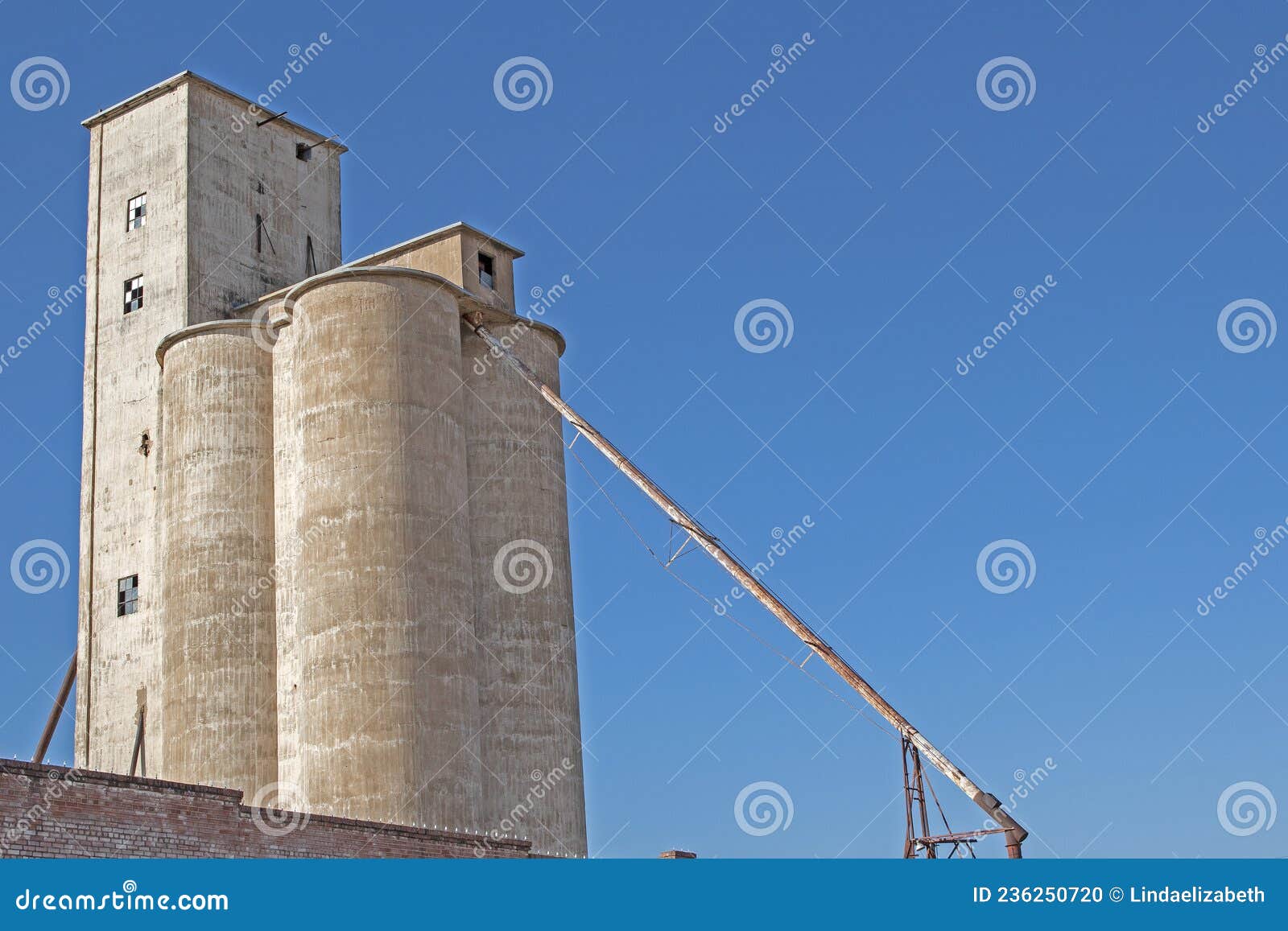 Cement Silos Towers At Construction Site Royalty-Free Stock Image ...