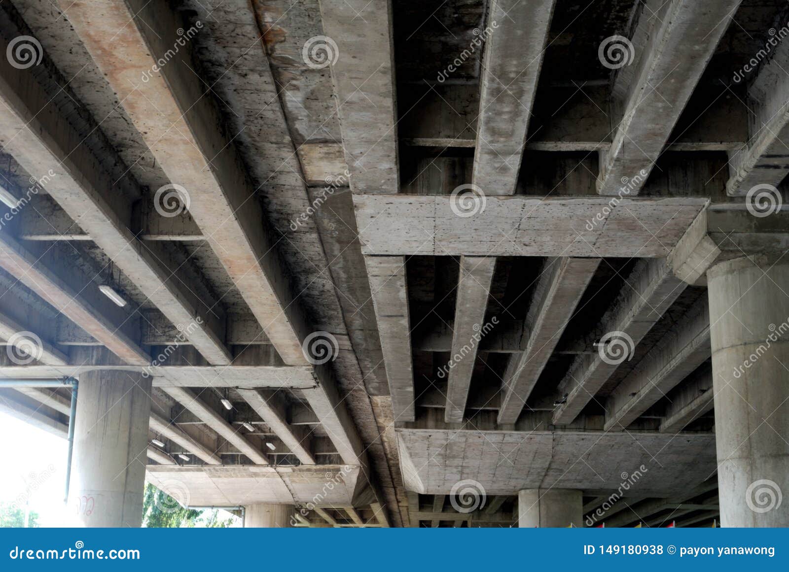 Cement Structures and Beams Stock Photo - Image of industry ...