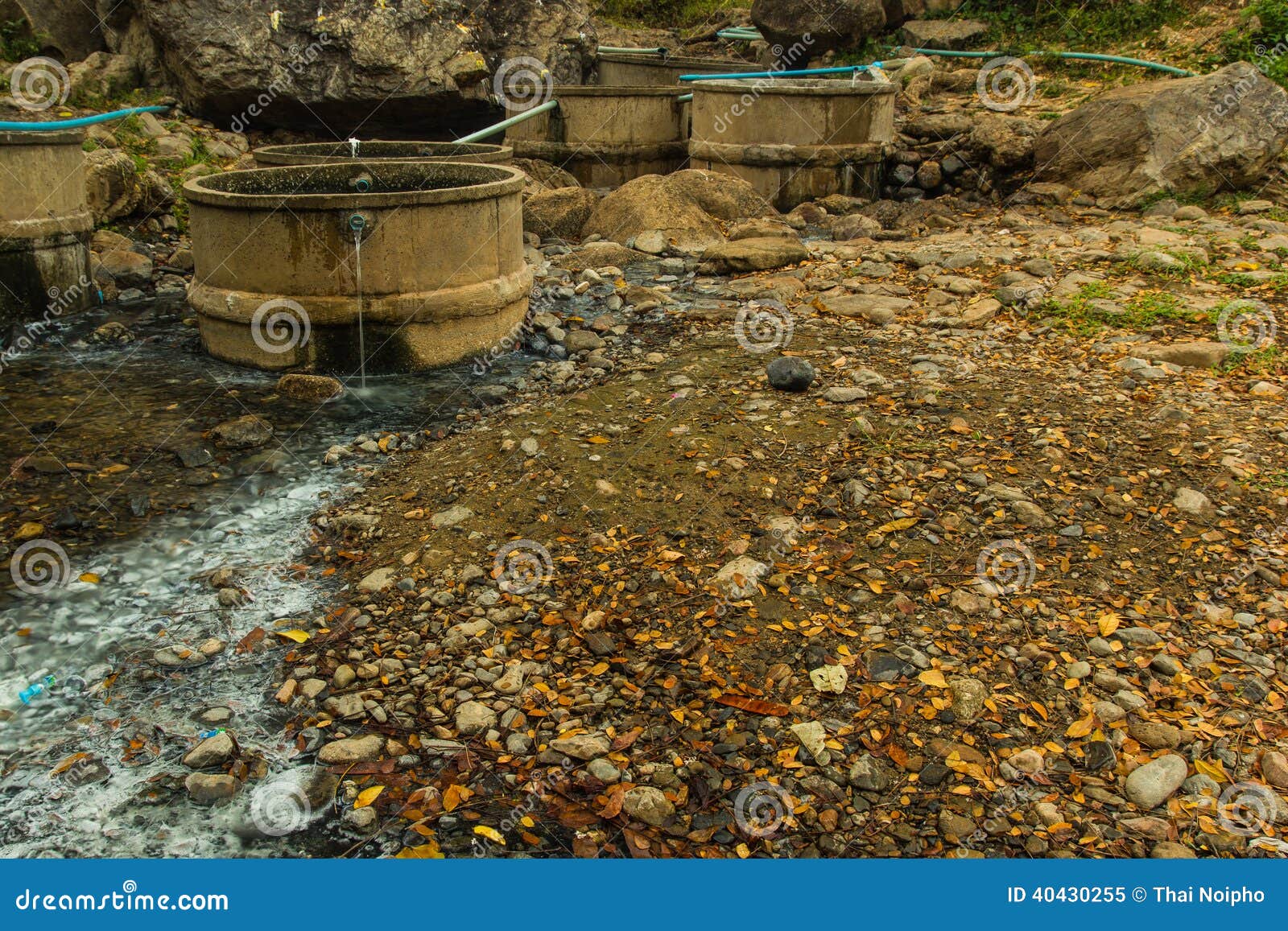 Cement Tanks Immersion Chiangdow Hot Spring Stock Photos - Free ...