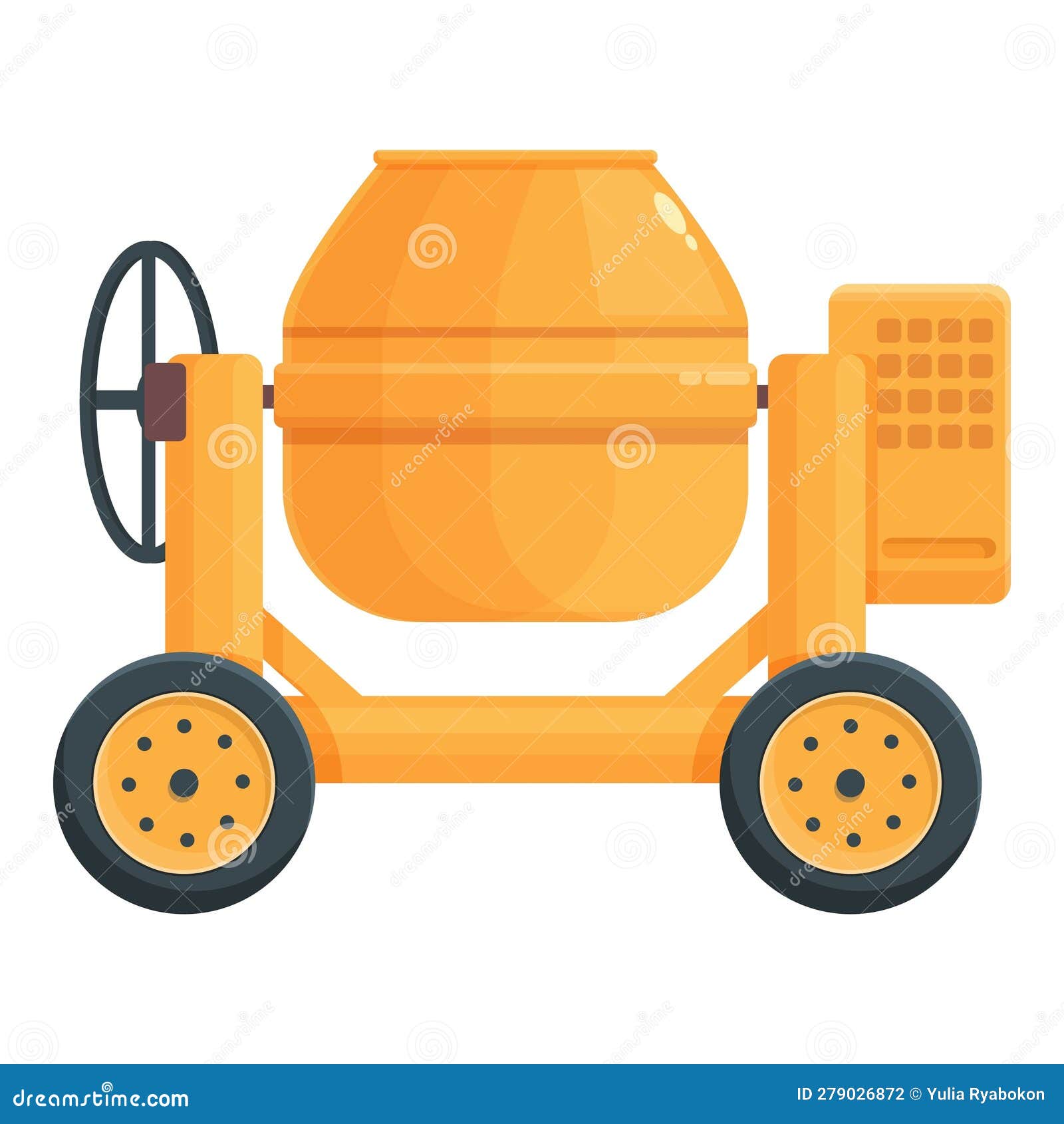 Cement Tool Icon Cartoon Vector. Concrete Machine Stock Vector ...