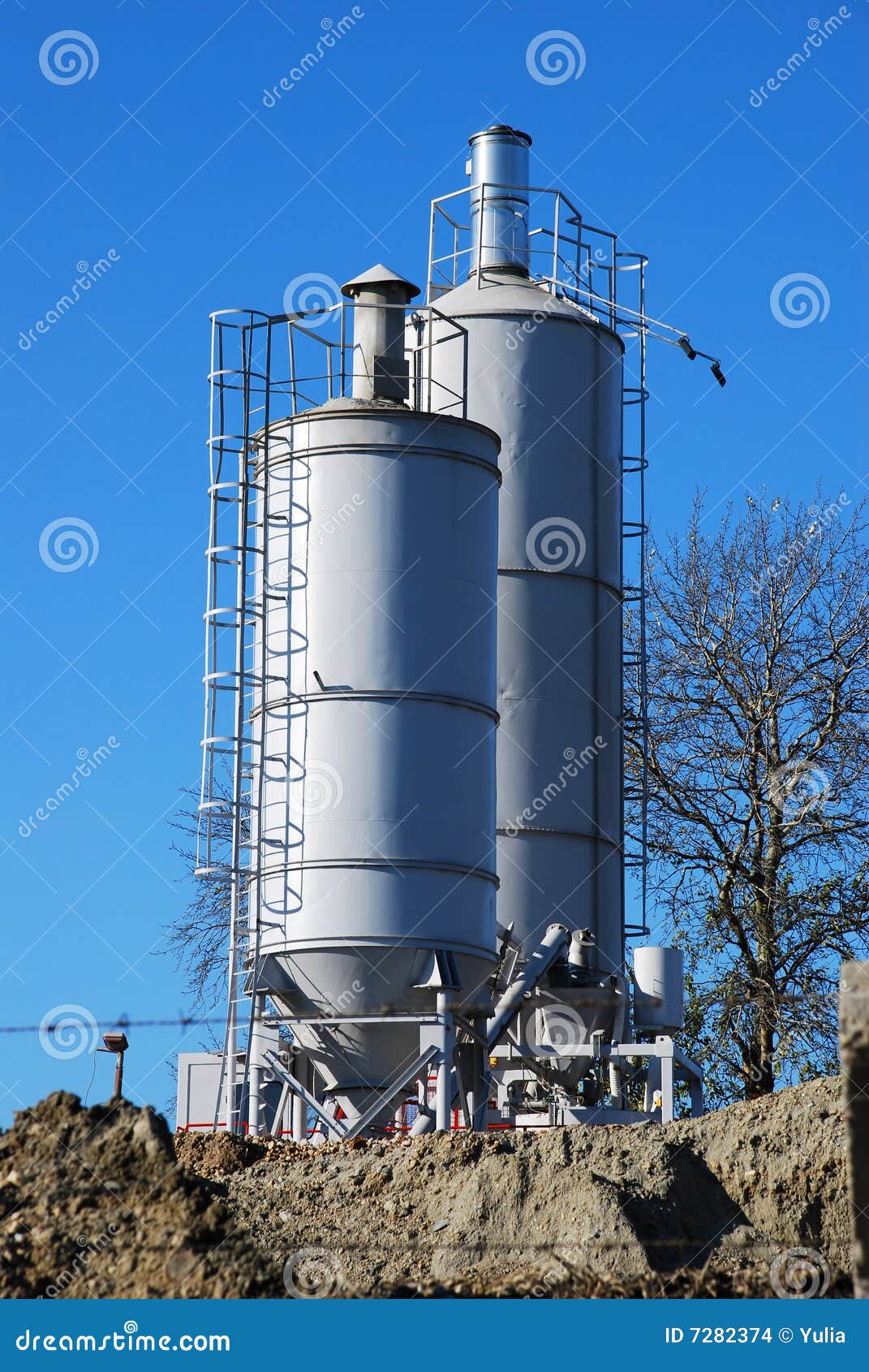 Cement tower stock photo. Image of cement, power, industrial - 7282374