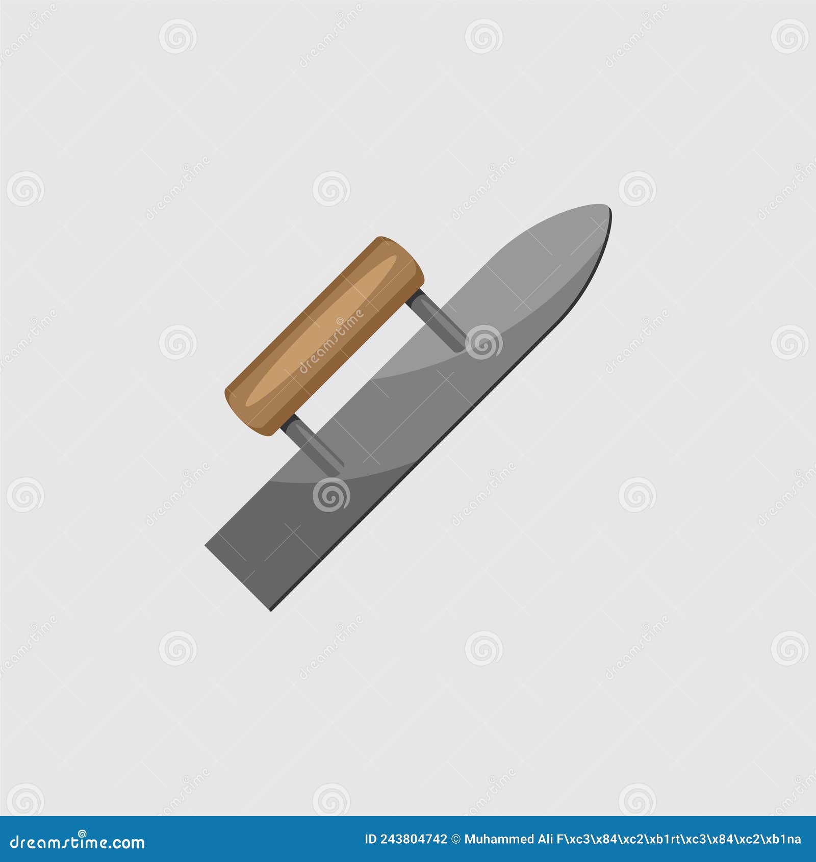 Cement Trowel Icon. Cartoon of Sickle Vector Icon Stock Vector ... Cement Trowel Icon. Cartoon of Sickle Vector Icon Stock Vector ...