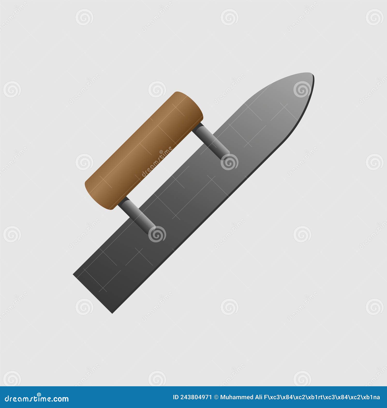 Cement Trowel Icon. Cartoon of Sickle Vector Icon Stock Vector ... Cement Trowel Icon. Cartoon of Sickle Vector Icon Stock Vector ...