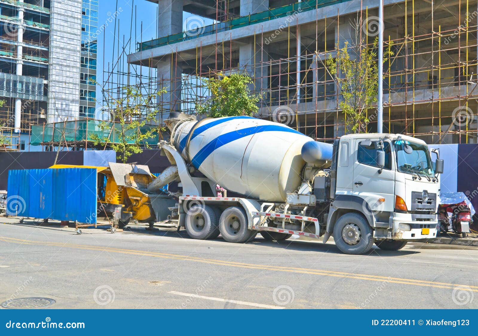 Cement truck stock image. Image of load, truck, transport - 22200411