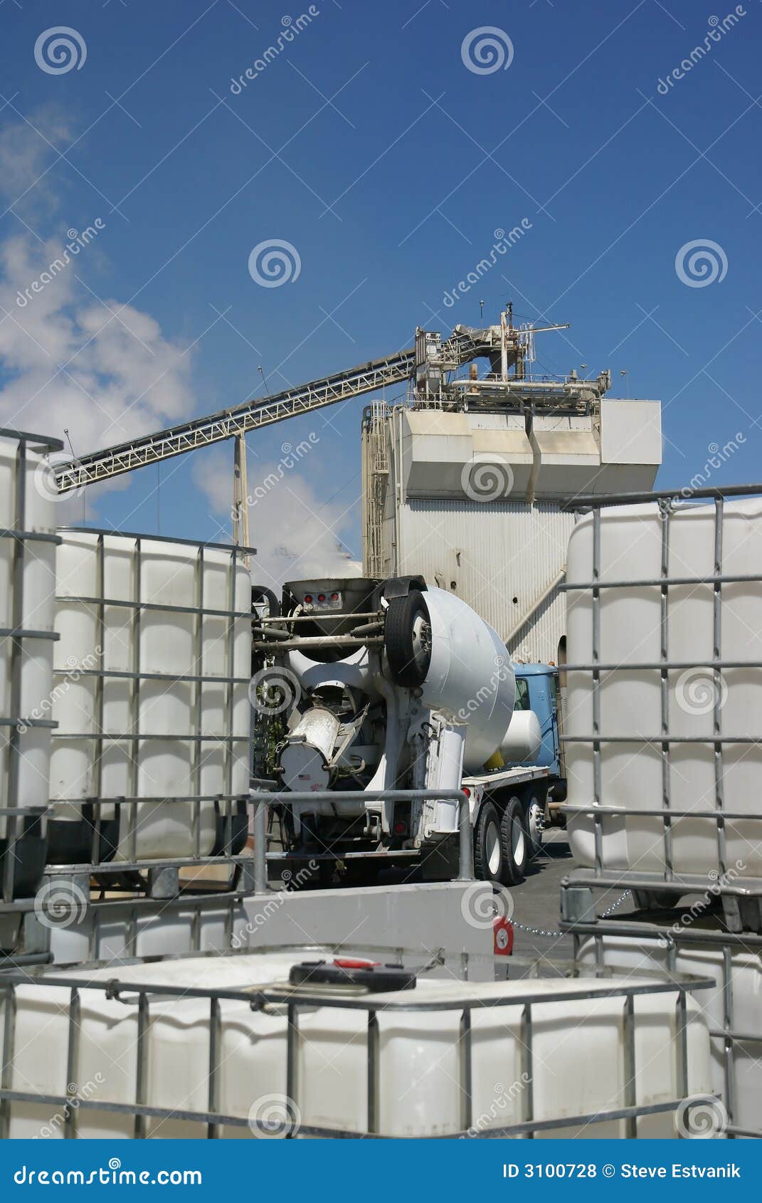 Cement Trucks Loading Stock Photo | CartoonDealer.com #3100728