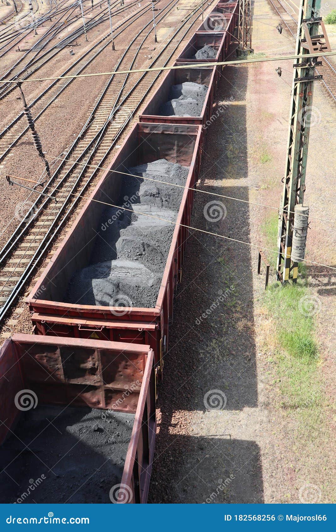 Cement in the Wagon Railway Transportation Stock Photo - Image of ...