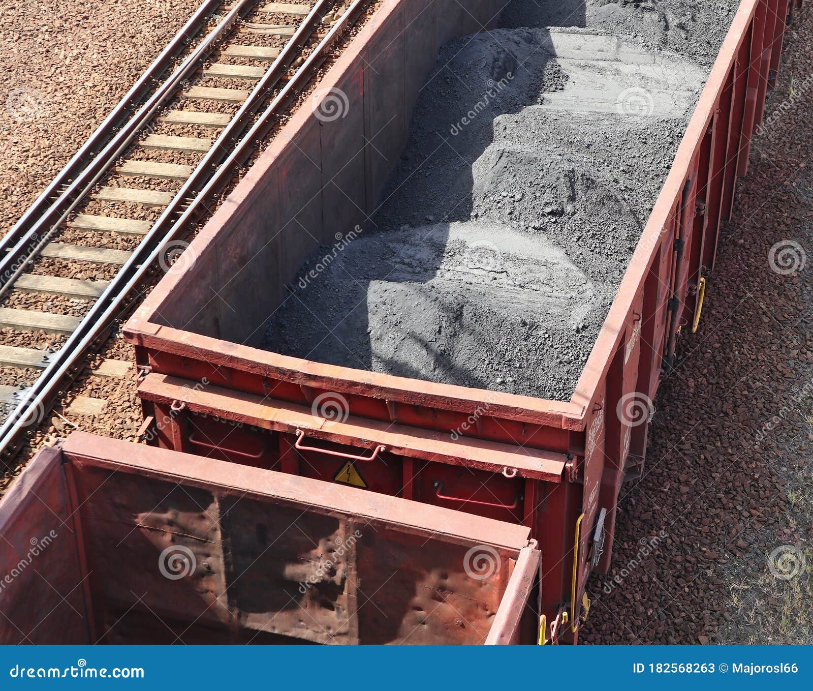 Cement in the Wagon Railway Transportation Stock Image - Image of ...
