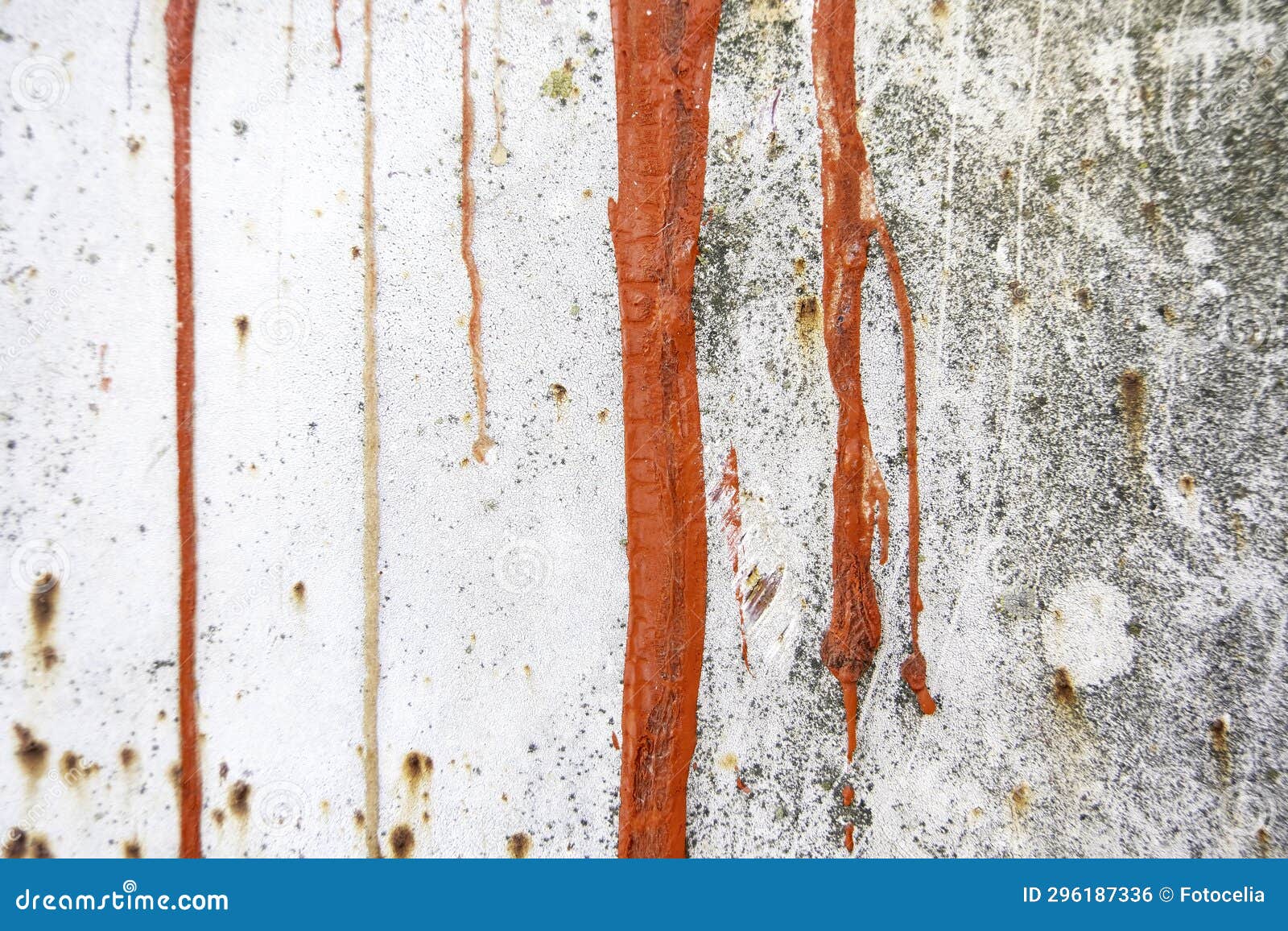 Red cement wall stock photo. Image of surface, texture - 296187336