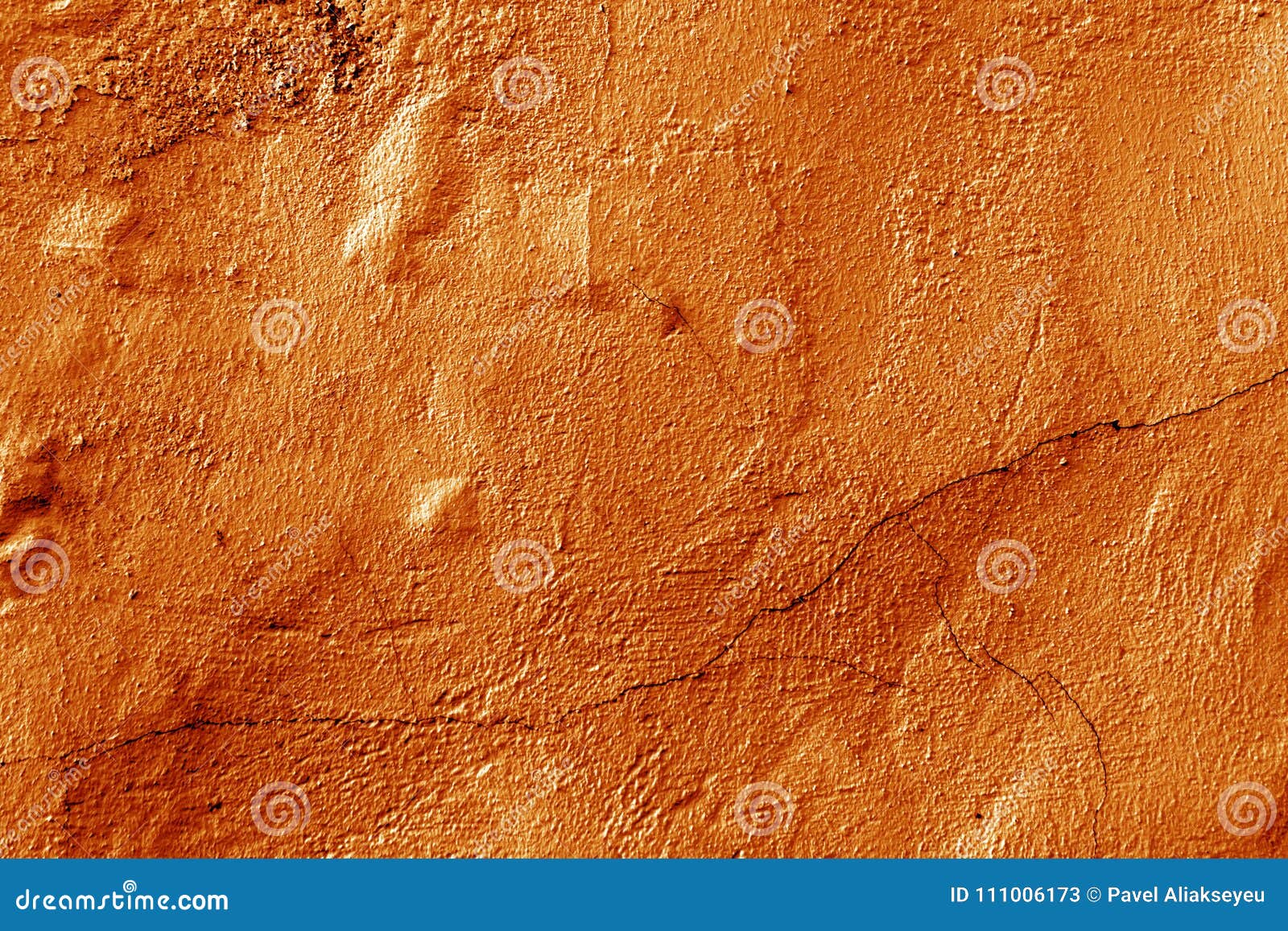 Cement Wall Texture in Orange Color. Stock Image - Image of crack ...