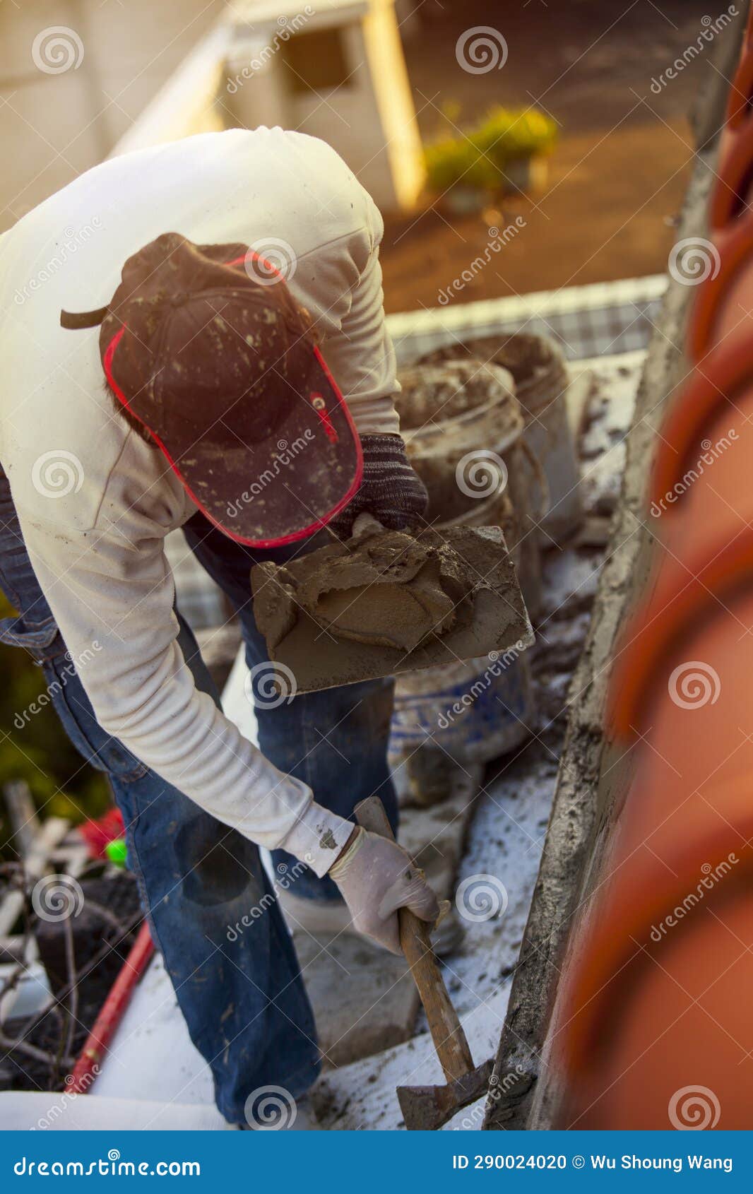 Cement Workers, Professional, Repair, Mud Work, Engineering Stock Photo ...