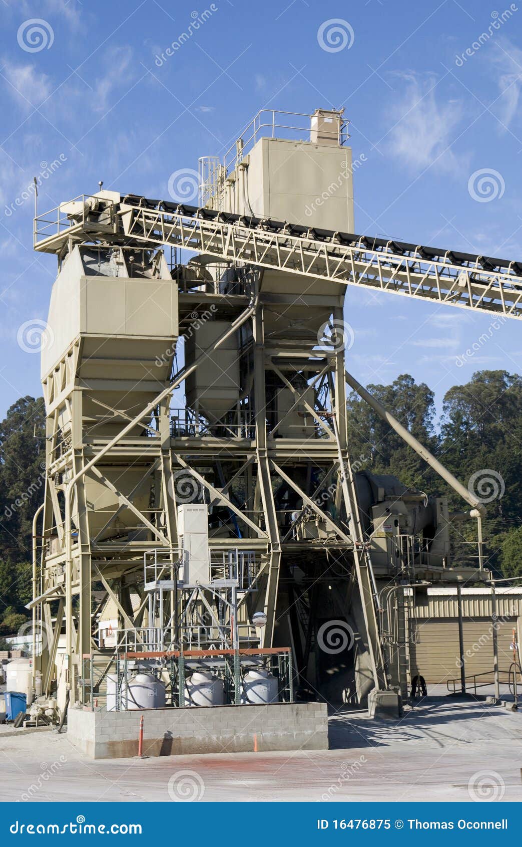 Cement yard elevator stock image. Image of industrial - 16476875