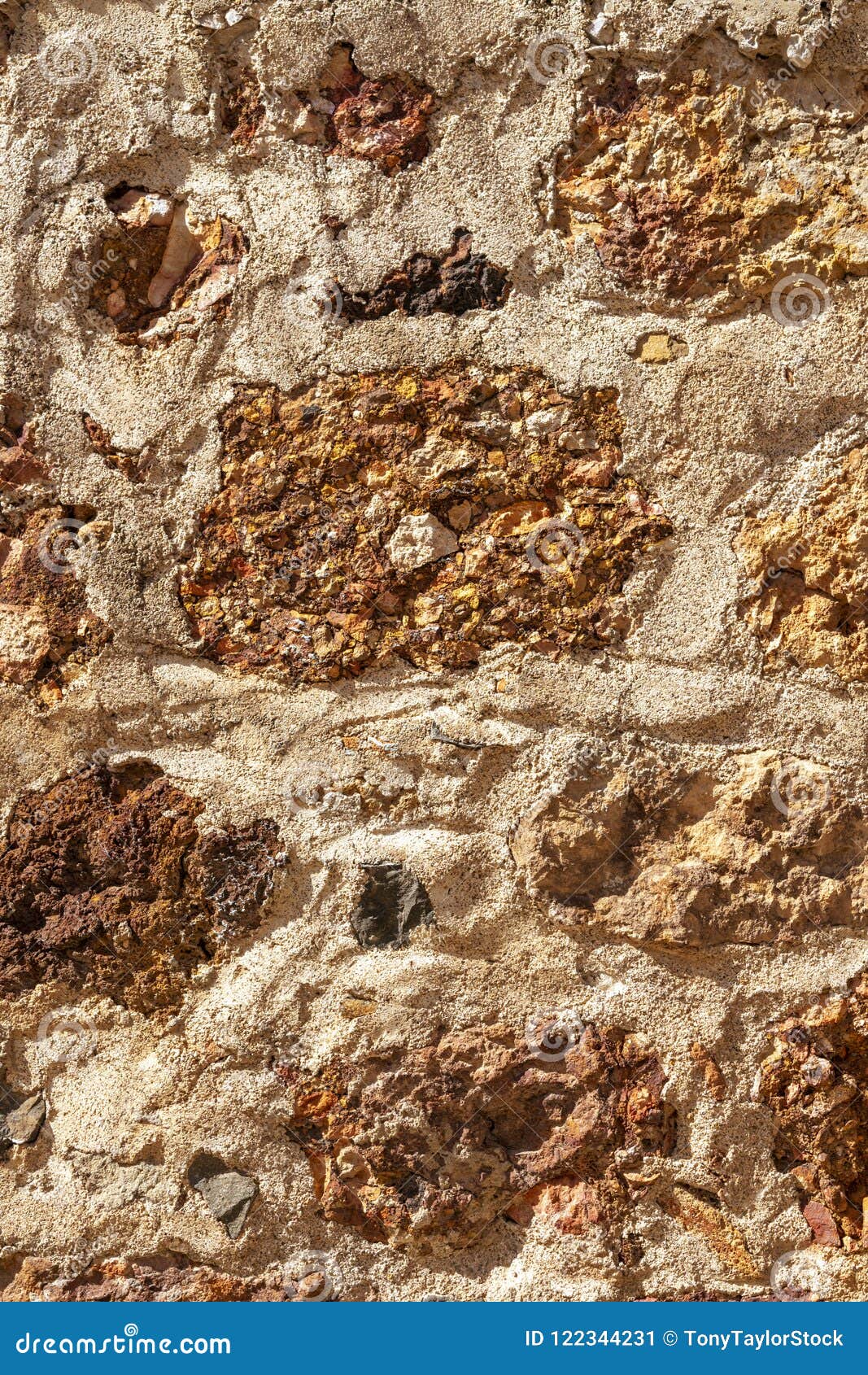 Cemented rough stone wall stock image. Image of color - 122344231