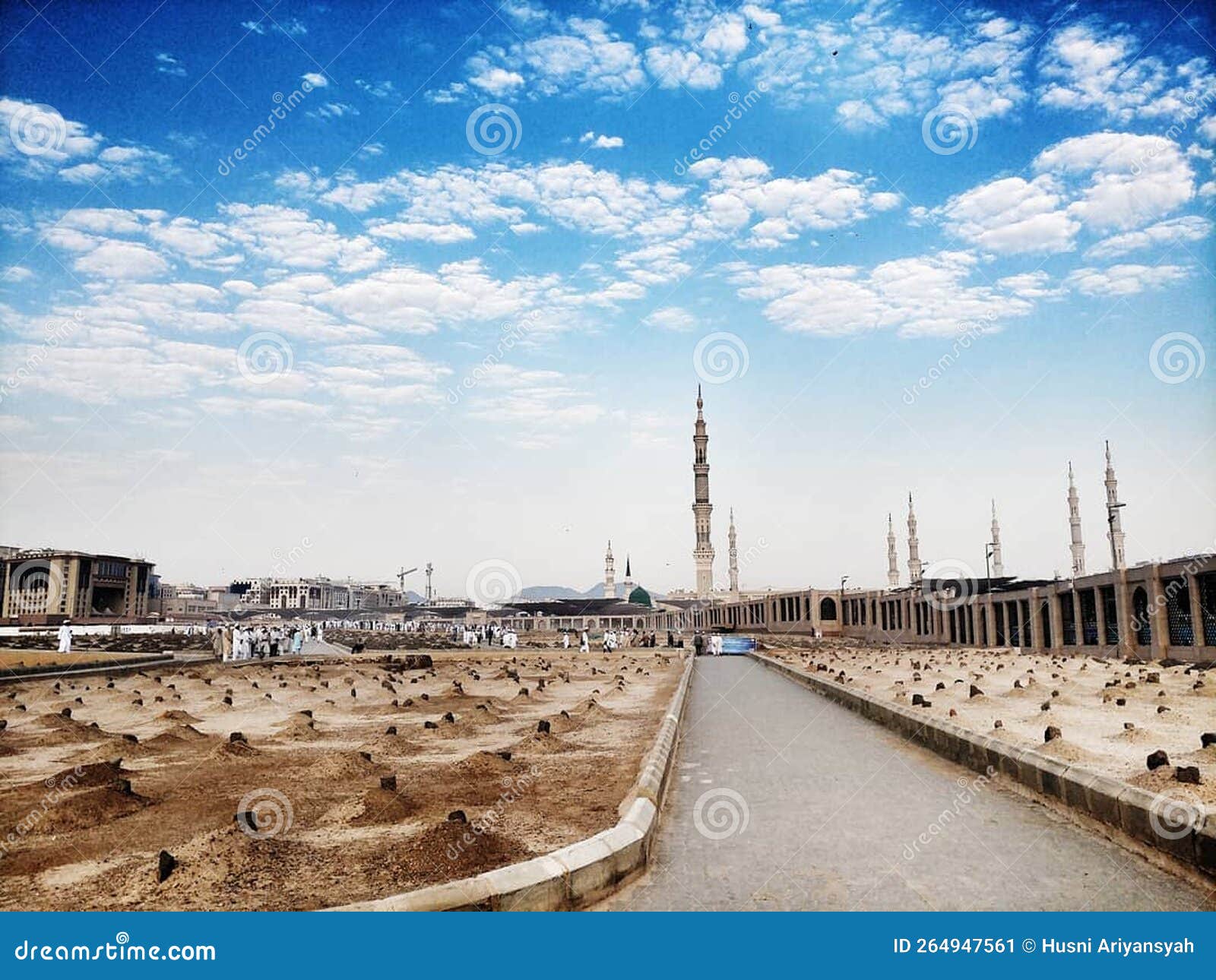 Cementerio baqi madina imagen de archivo. Imagen de musulmanes - 264947561