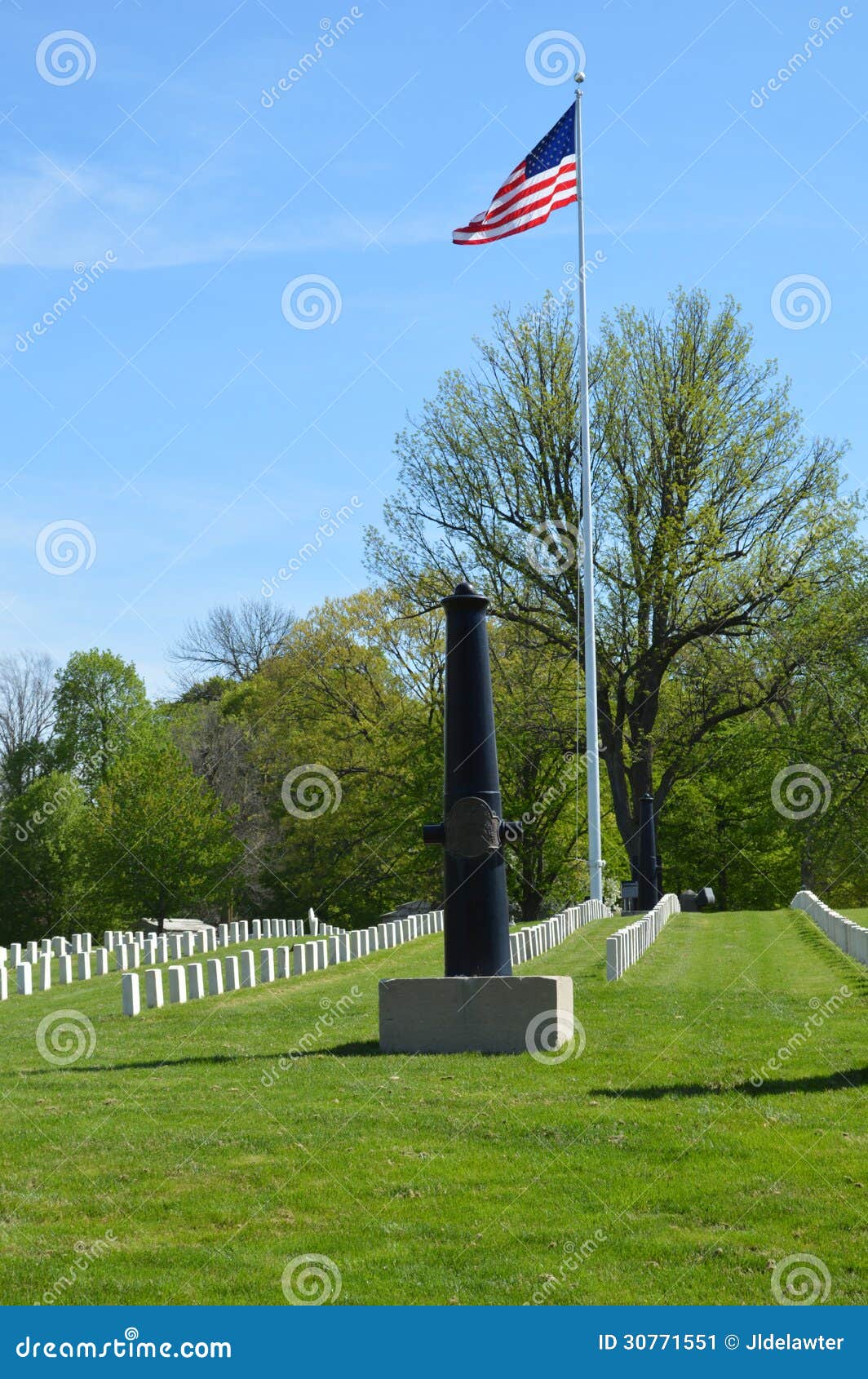 Cementerio De La Colina De La Corona Imagen de archivo - Imagen de ...