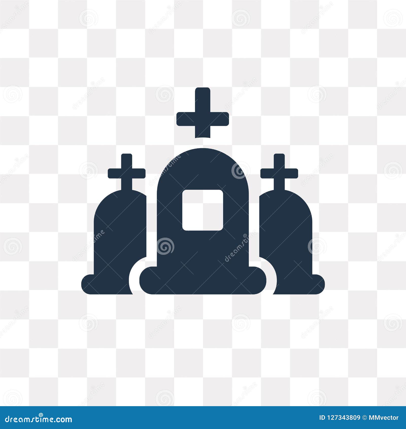Cementery Icon On White Background. Simple Element Illustration From ...