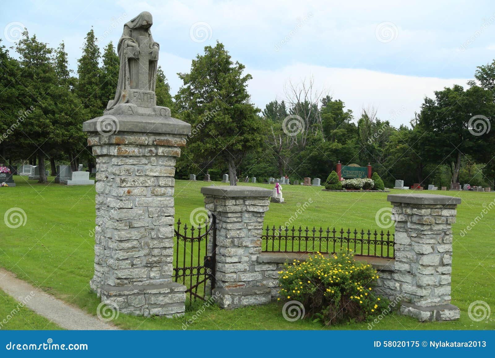 Cemetery stock image. Image of green, rites, funeral - 58020175