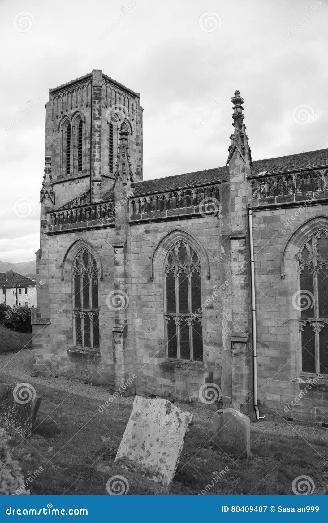 Cemetery and Church at Airth Stock Image - Image of airth, spire: 80409407
