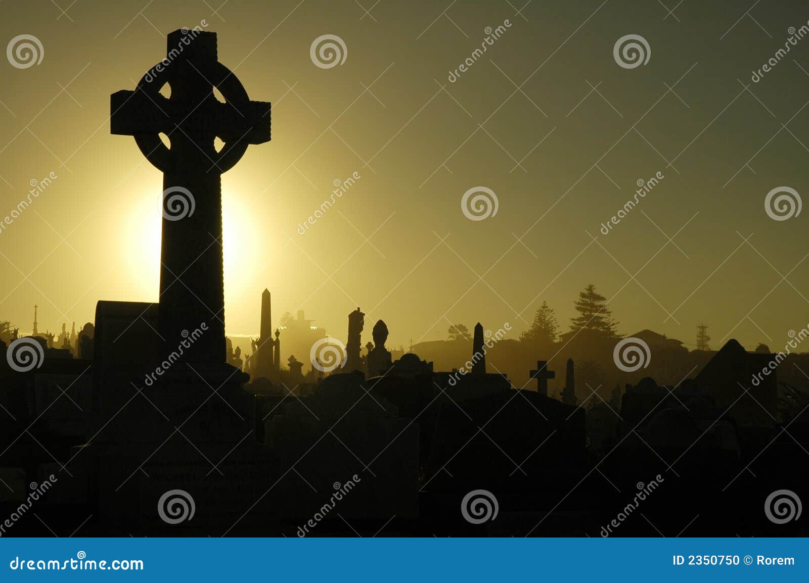 Cemetery cross stock photo. Image of faith, remembrance - 2350750