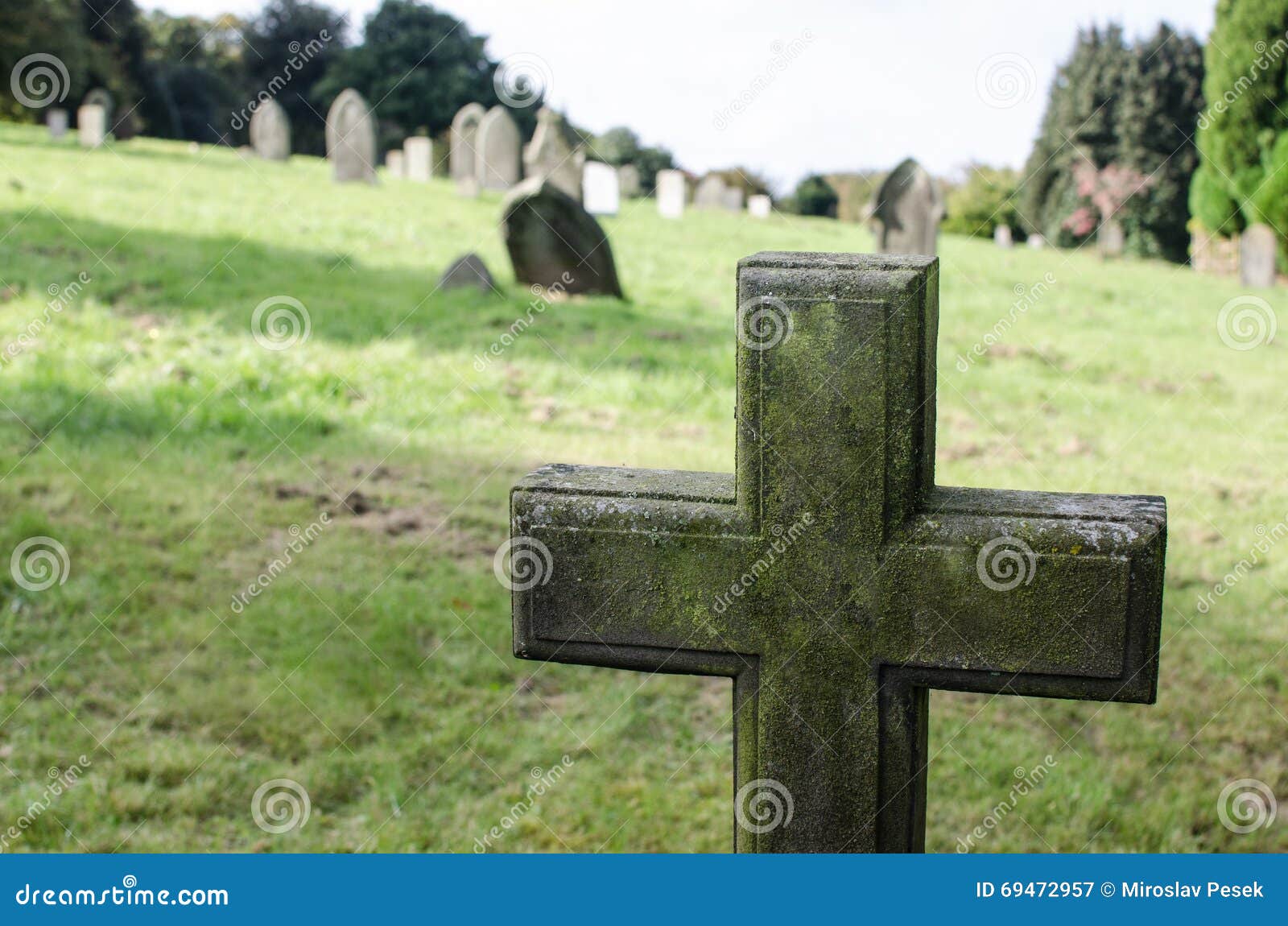 Cemetery cross stock image. Image of memories, material - 69472957