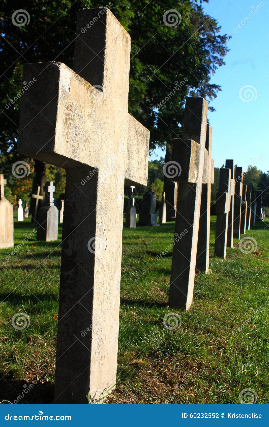 Cemetery Crosses stock photo. Image of death, rest, hell - 60232552