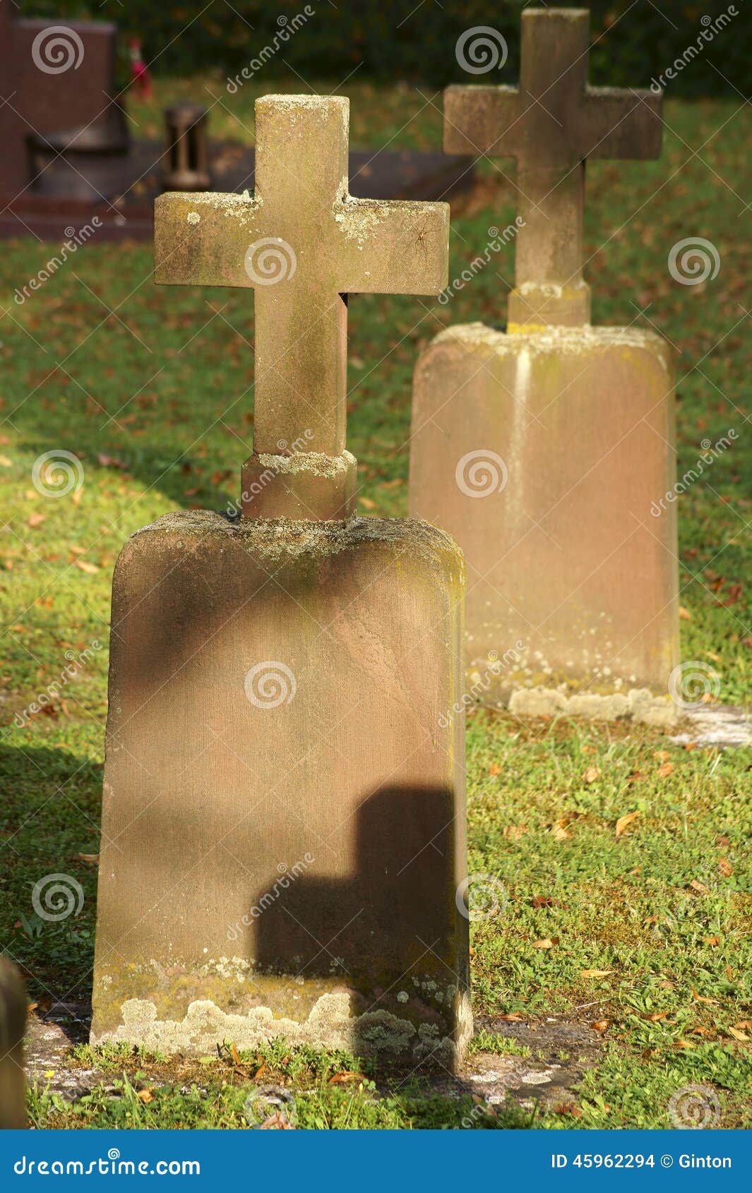 Cemetery crosses stock photo. Image of mourn, grass, death - 45962294