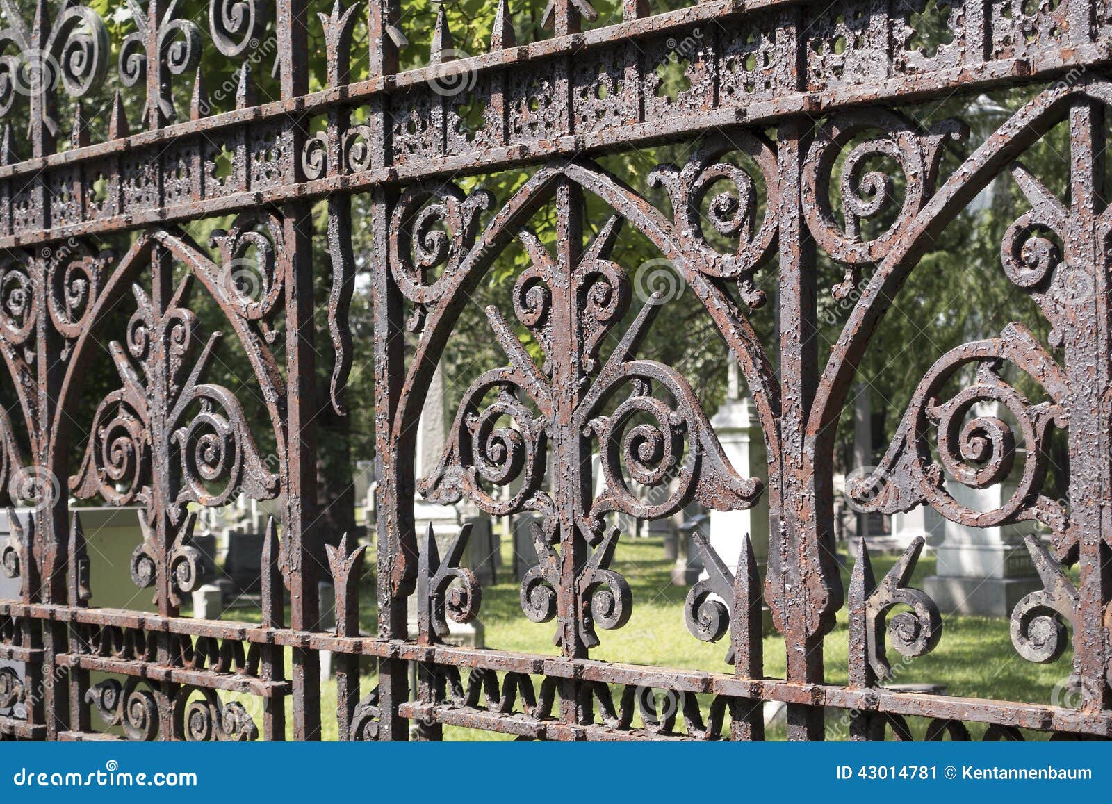 Cemetery fence stock image. Image of rust, iron, ground - 43014781