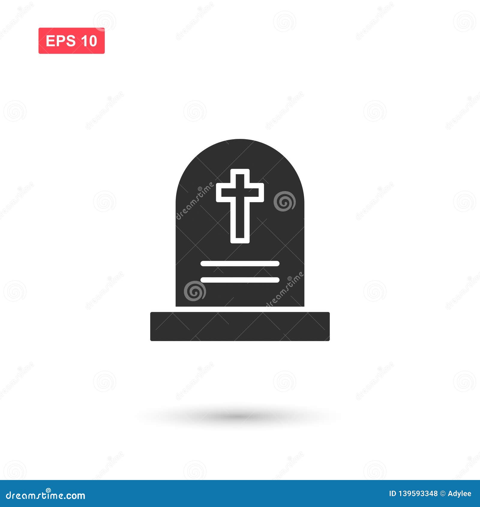 Cemetery Icon Vector Design Isolated 3 Stock Vector - Illustration of ...