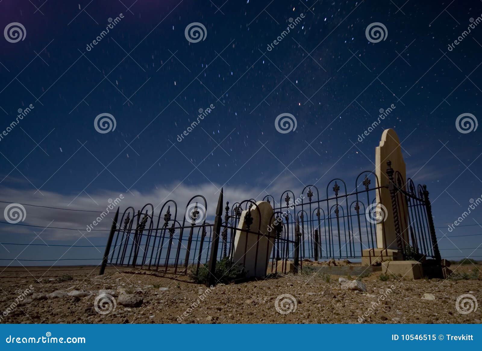 Cemetery at night stock image. Image of headstone, heaven - 10546515