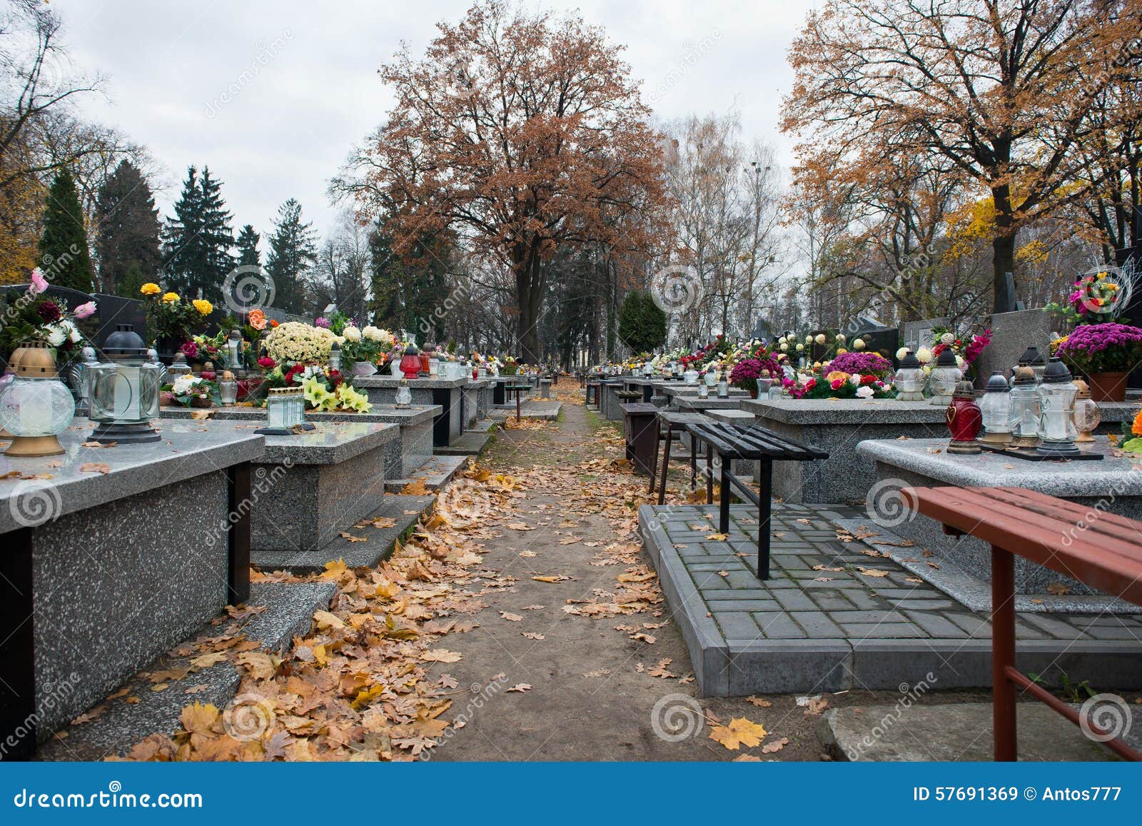 Cemetery stock image. Image of poland, churchyard, ghost - 57691369