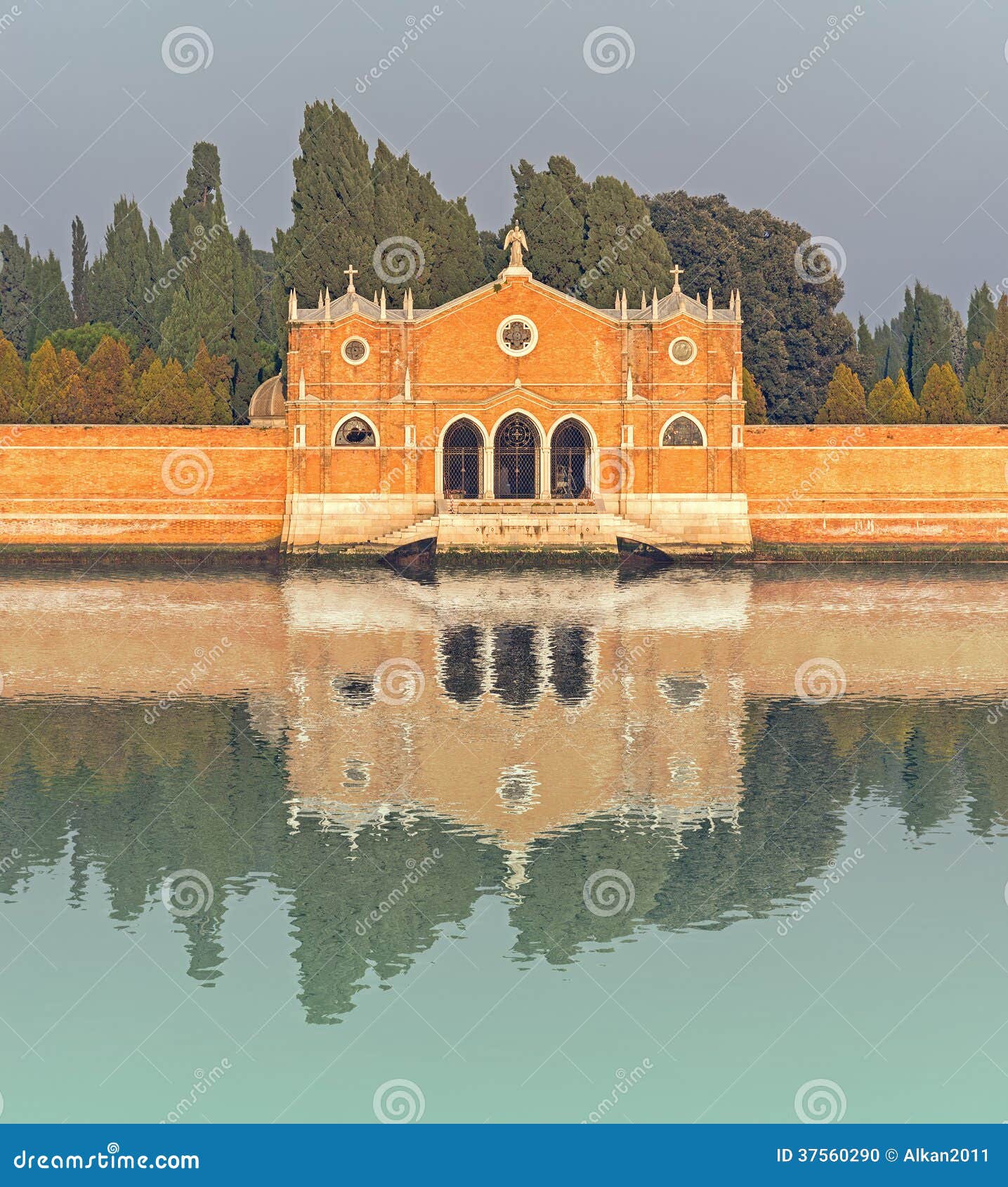 Cemetery reflection stock photo. Image of entrance, plant - 37560290