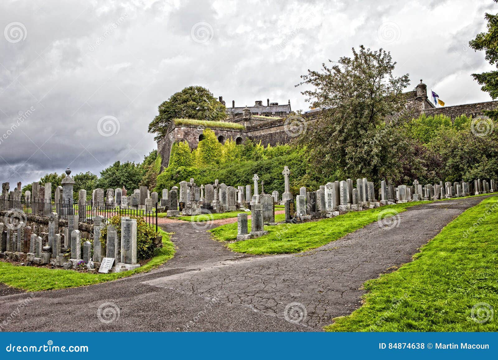 Cemetery in Stirling stock photo. Image of historical - 84874638