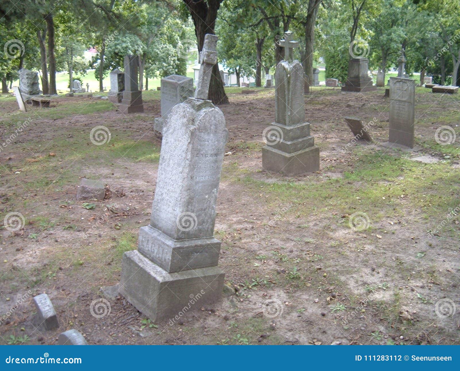 Cemetery stock photo. Image of dashed, grave, night - 111283112