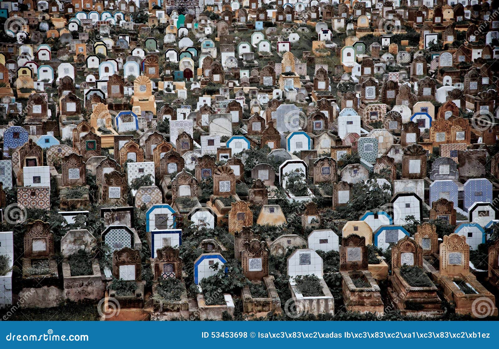Cemetery typical Arabic stock photo. Image of religion - 53453698