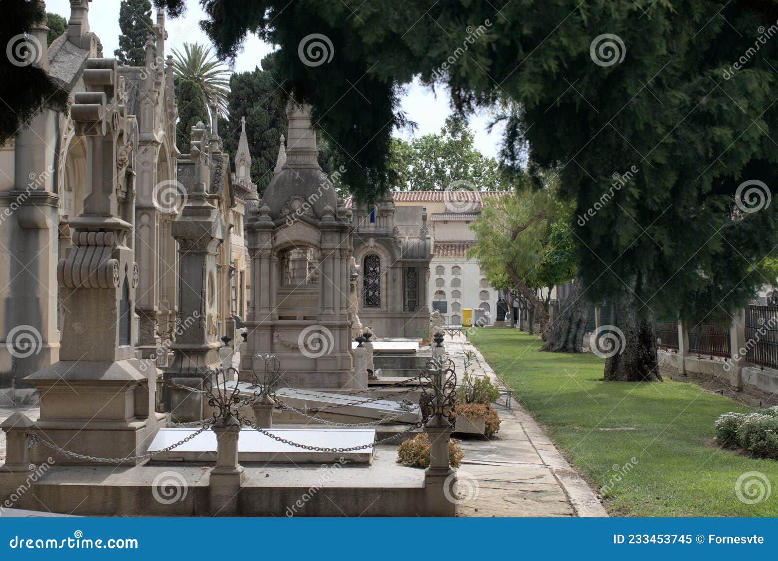 Cemetery of Valencia, Spain Editorial Image - Image of valencia, españ ...
