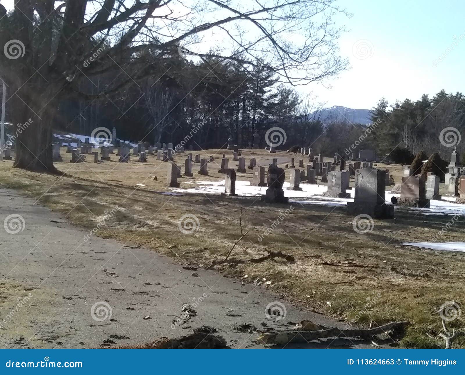 Cemetery view stock image. Image of mountain, view, resting - 113624663
