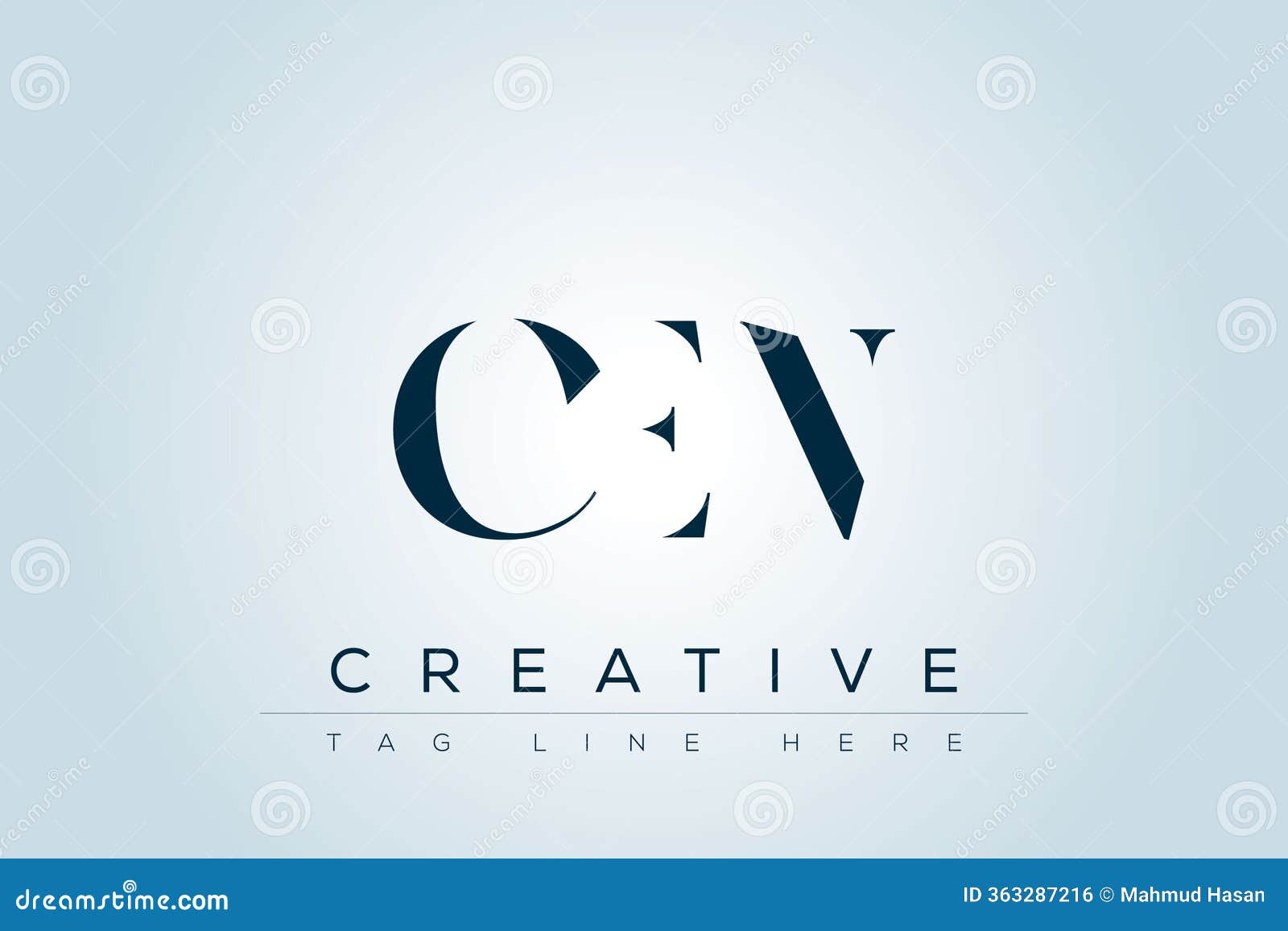 CEN abstract letter logo stock vector. Illustration of technology ...
