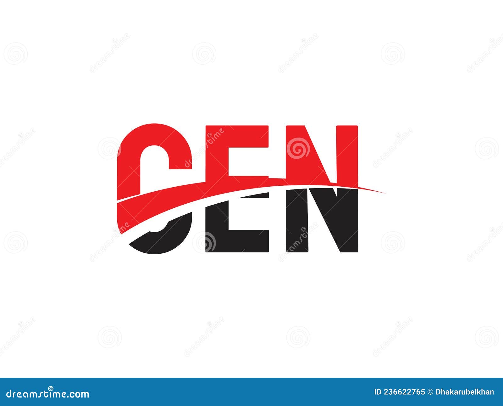 CEN Letter Initial Logo Design Vector Illustration Stock Vector ...