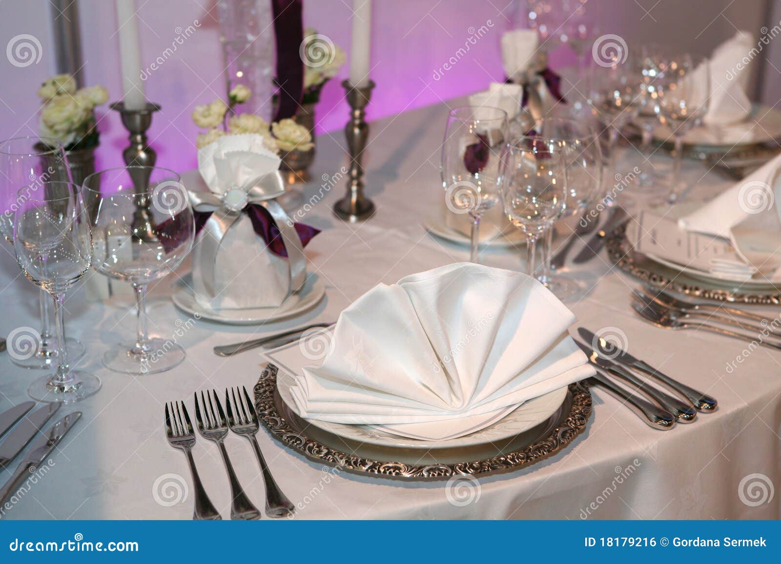 Cena de boda elegante foto de archivo. Imagen de banquete - 18179216