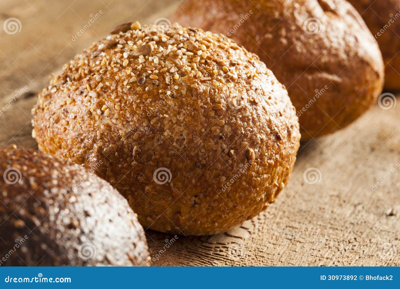 Cena Entera Hecha En Casa Rolls Del Grano Foto de archivo - Imagen de ...