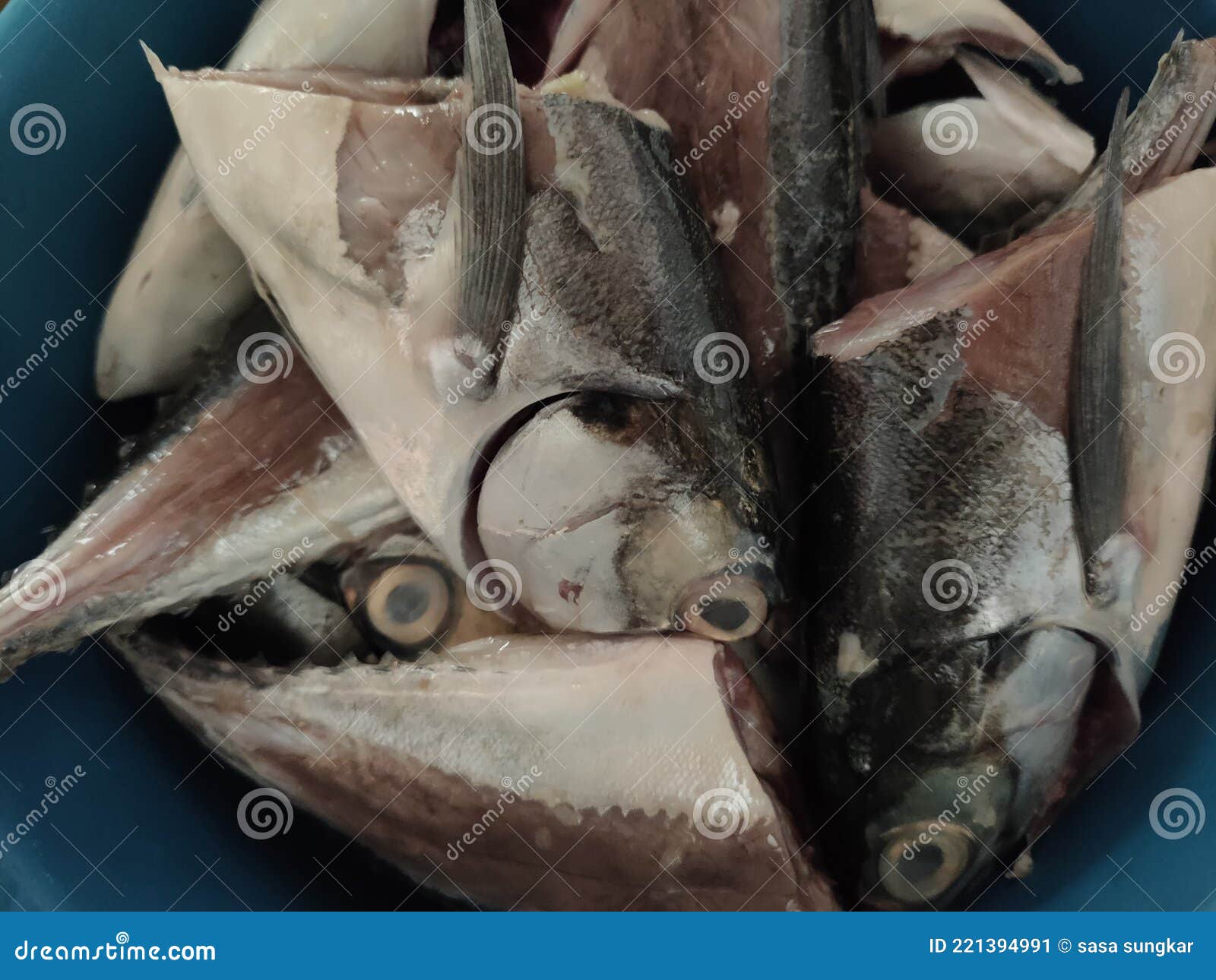 Cencaru Fish that Has Been Cleaned and Cut for Cooking Stock Image ...